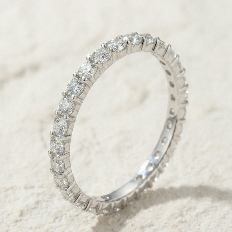 טבעת איטרניטי מלא 2.2 קראט – Makeda Jewelry